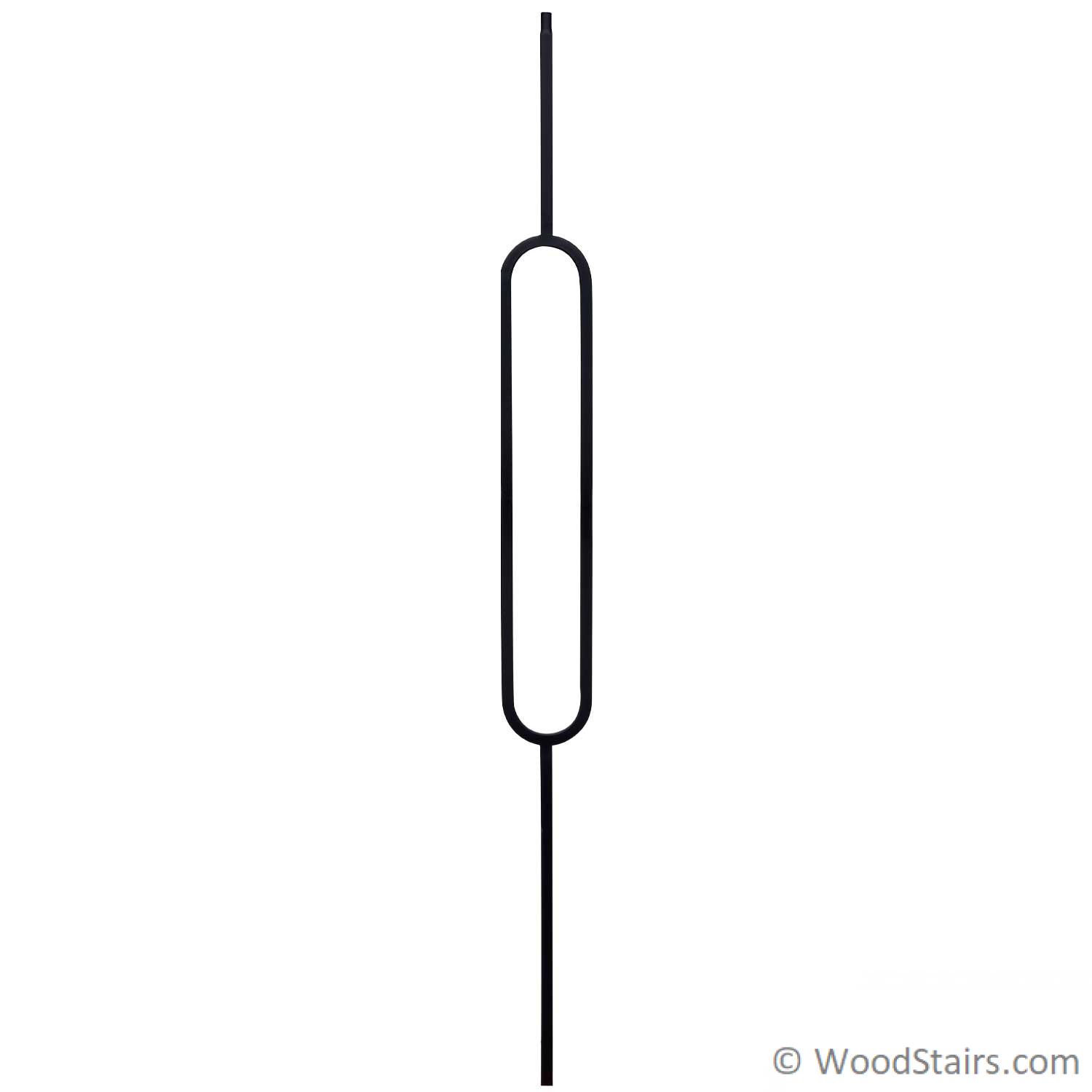 LIH-HOL166244 Designer Oval Baluster - Contemporary Iron Balusters
