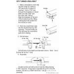 LJ-3080 Rail Bolt Kit Wood Stair Hardware and Installation Tools