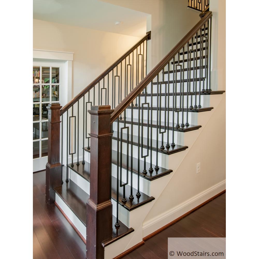LIH HOLPLA44 Plain Bar Baluster Wood Stair Hollow Iron Balusters