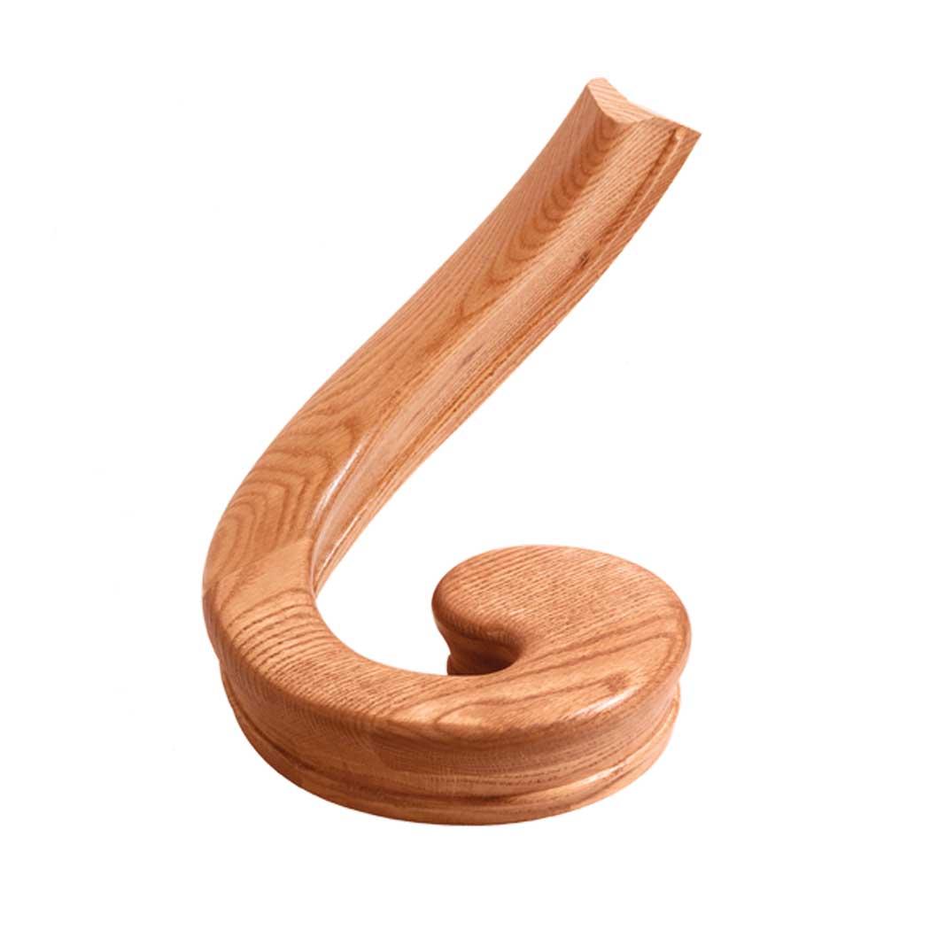Right Hand Compound Climbing Volute - LJ-7X36 - Handrail Fitting